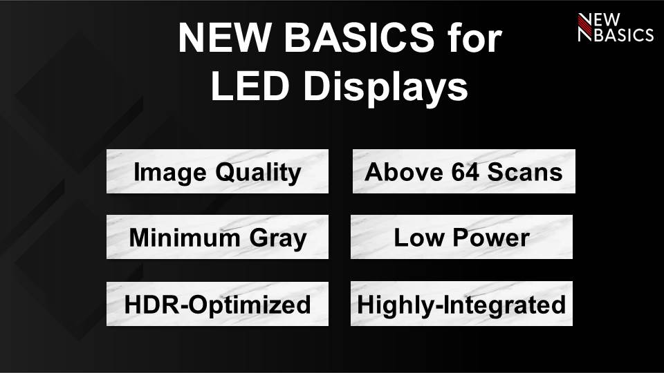 The “NEW BASICS” for High-End LED Displays